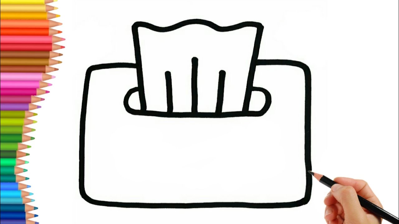 Tissue paper drawing, painting colour for kids, toodles ideas for kids ...