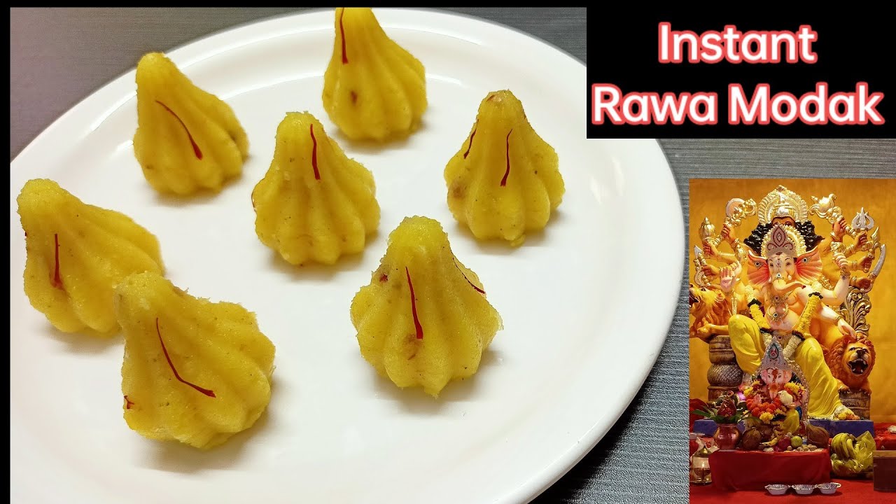 Instant Rawa Modak | सूजी के मोदक | Ganesh Chaturti Special recipe ...
