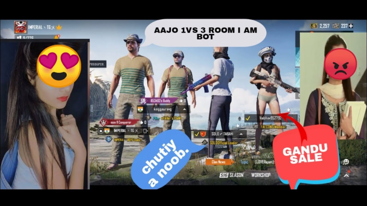 Pubg 3 random girl call Me noob | 3 VS 1 TDM | SUKU ARMY - YouTube