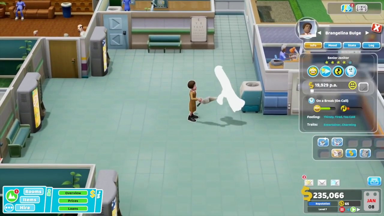 Two Point Hospital Ghost Spin My World Around - YouTube