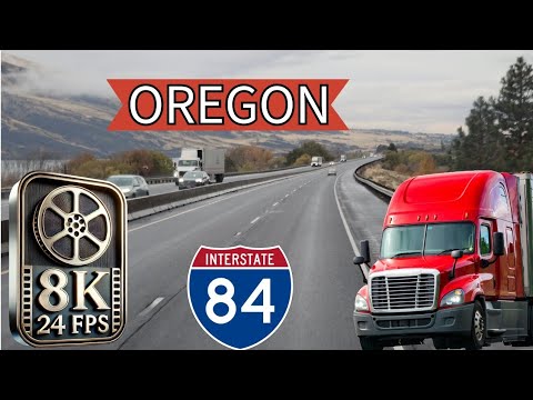 #ASMR Semi Truck Trip I-84 East Oregon | 8K 24 FPS - YouTube