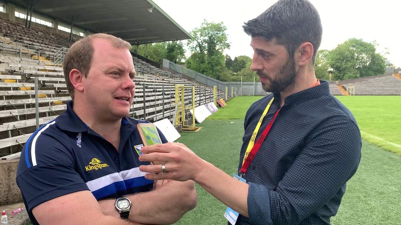 9 June 2019 Cavan Manager Mickey Graham Post Match after reaching ...