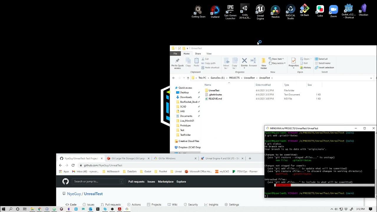 Setting Up Unreal Engine With Git And Gitlfs For Github Collaboration Youtube 2683