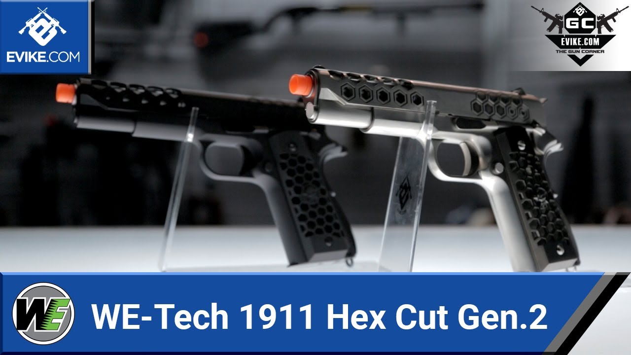 WE-Tech 1911 Hex Cut Gen.2 GBB Pistol - [The Gun Corner] - Airsoft ...