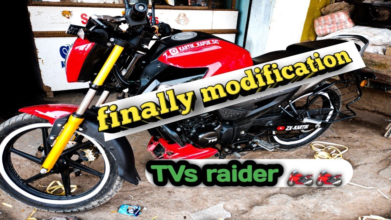 finally new modification 🏍️/ TVs raider/ motovloge/ #modified #trending ...