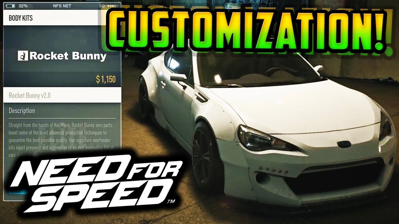 NEED FOR SPEED 2015 E3 - CUSTOMIZATION (PARTS LIST FROM E3!) - YouTube