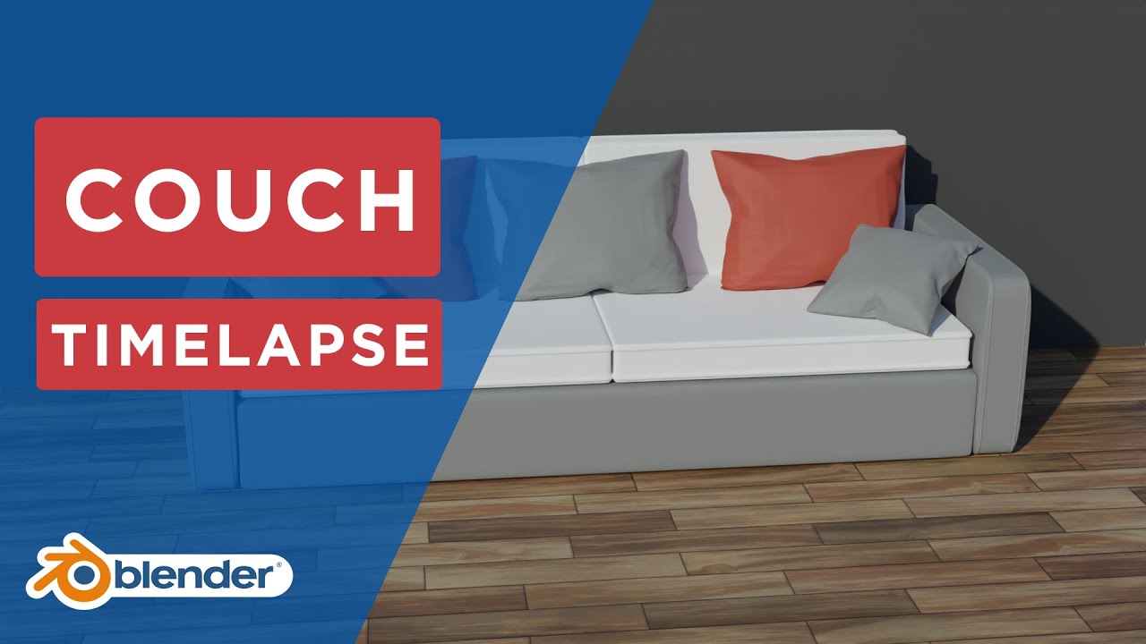 Blender 2.8 - Simple Couch ( time lapse) - YouTube