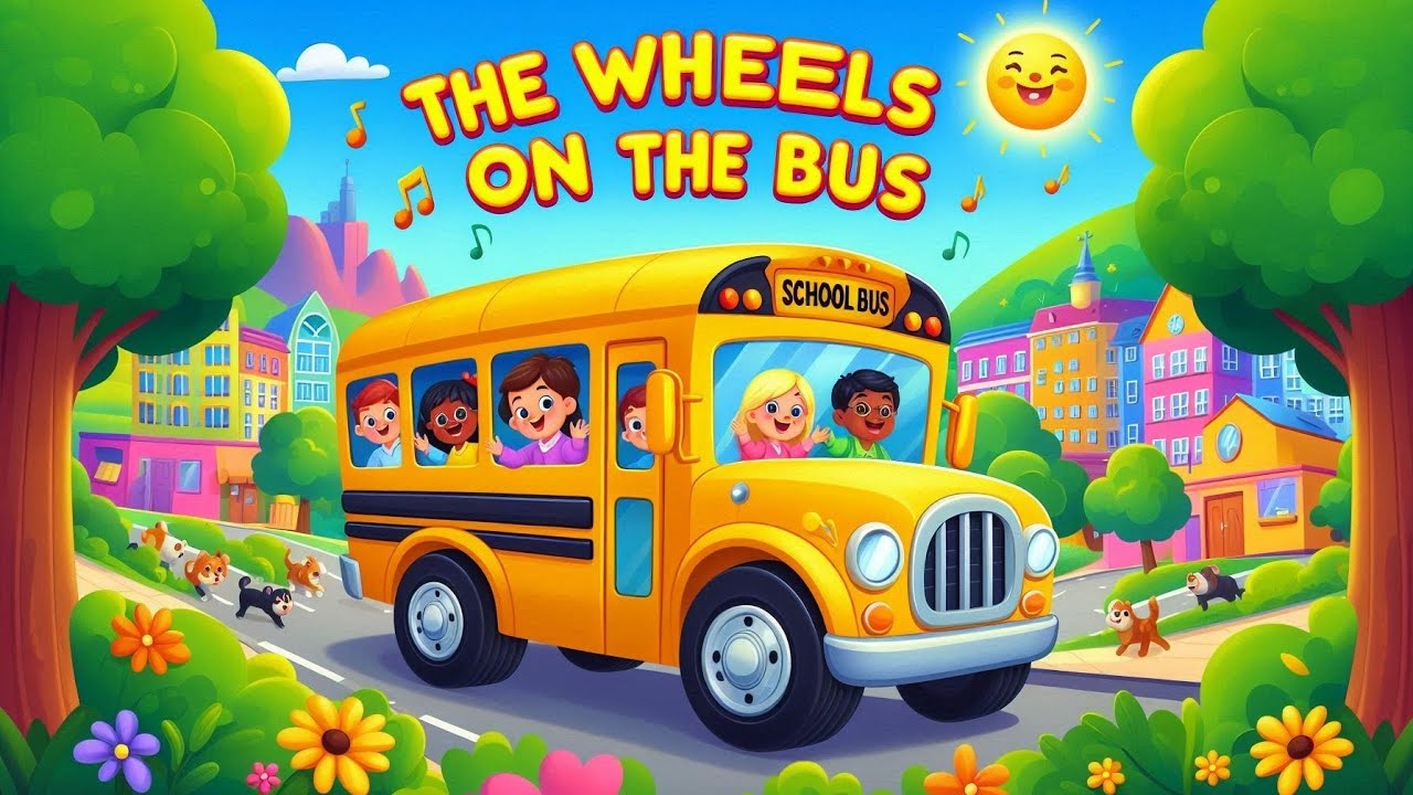 "The Wheels on the Bus|Fun Sing-Along for Kids| Nursery Rhymes&Kids ...