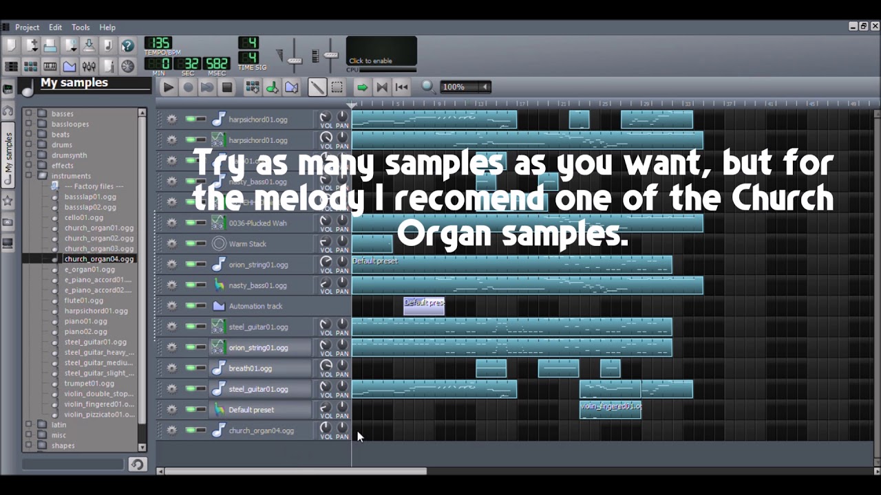 LMMS Doctor Who Theme Tutorial - YouTube