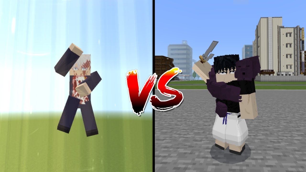 Gojo Reawakened (Player) Vs Toji In Jujutsu Kaisen Minecraft | Jujutsu ...