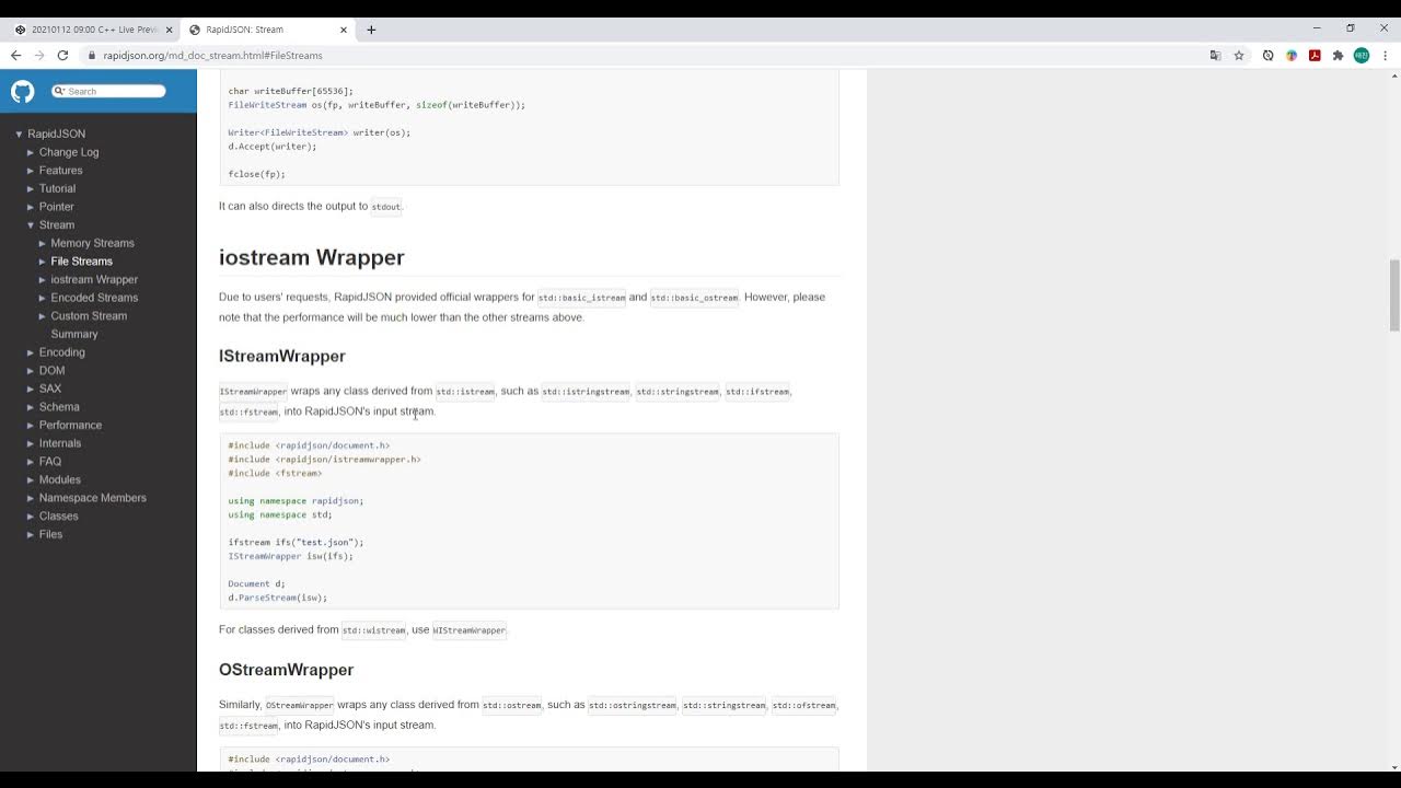 rapidjson 파일 입출력 - YouTube