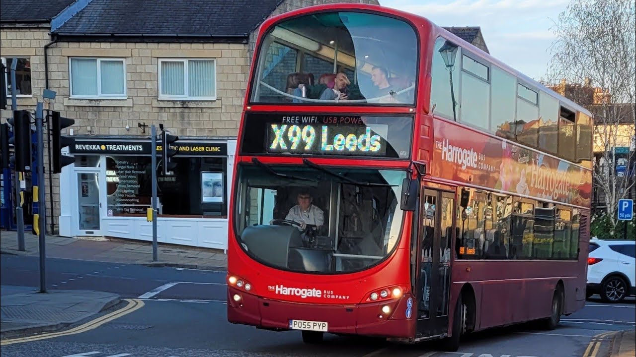 [HD WS] Transdev Harrogate Bus Company 3614 (PO55 PYP) On The X99 - YouTube