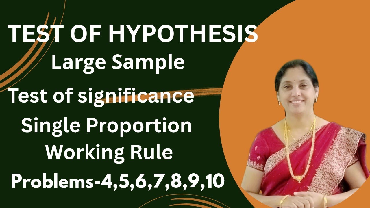 Test of Hypothesis- Large Samples Test of Significance single ...