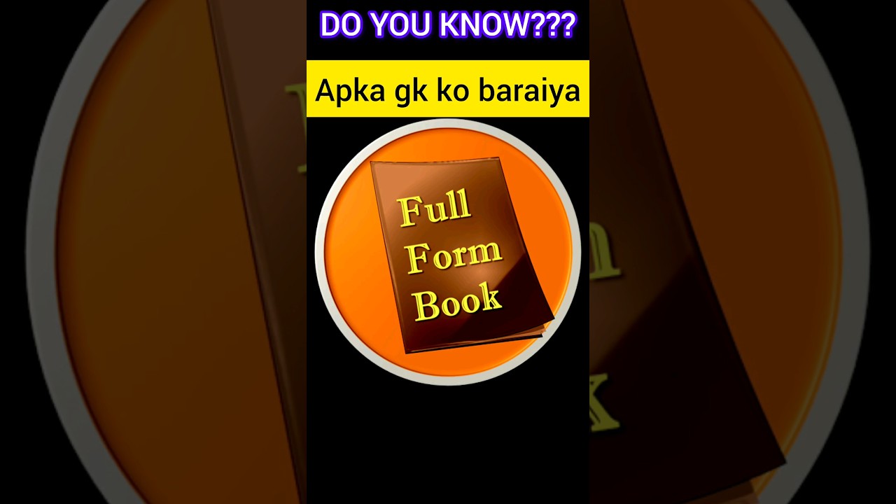 What Is The Full Form Of BOOK viral shorts books YouTube What Is The Full Form Of BOOK viral shorts books YouTube