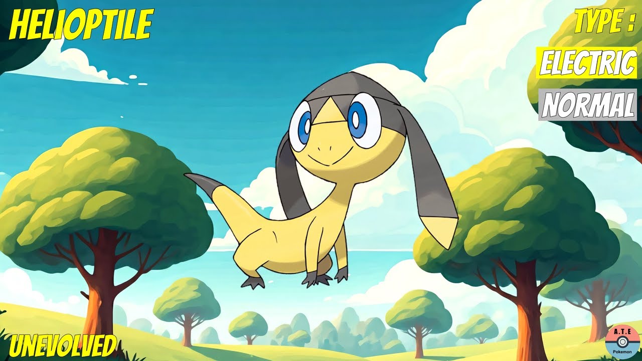 All Evolutions of Helioptile - YouTube