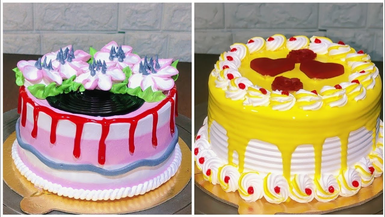 most satisfying cake compilation | pinapple flavour cake - YouTube