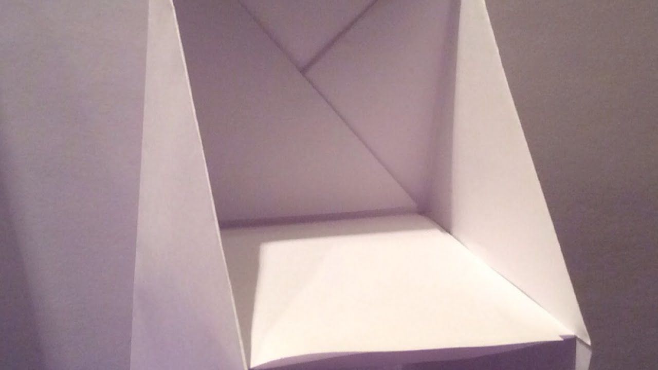 Make an Easy Folded Paper Chair - DIY Crafts - Guidecentral - YouTube