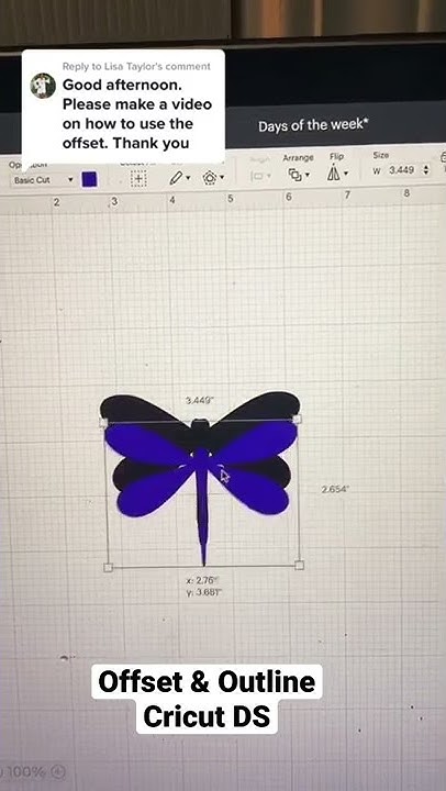 How to create an OFFSET & OUTLINE in Cricut Design Space🙌🏼 #cricuttips ...