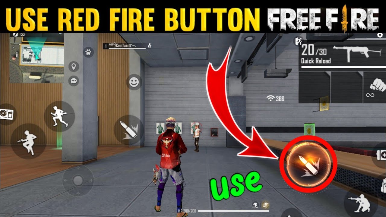 How To Use Red Fire Button In Free Fire | Red Fire Button Free Fire ...