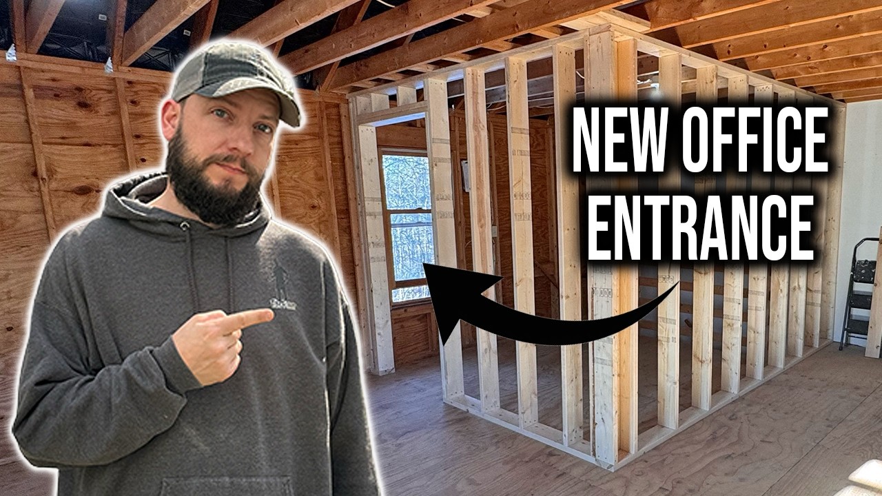 How to Frame a Wall Using 2x6 Studs | Office Project - YouTube