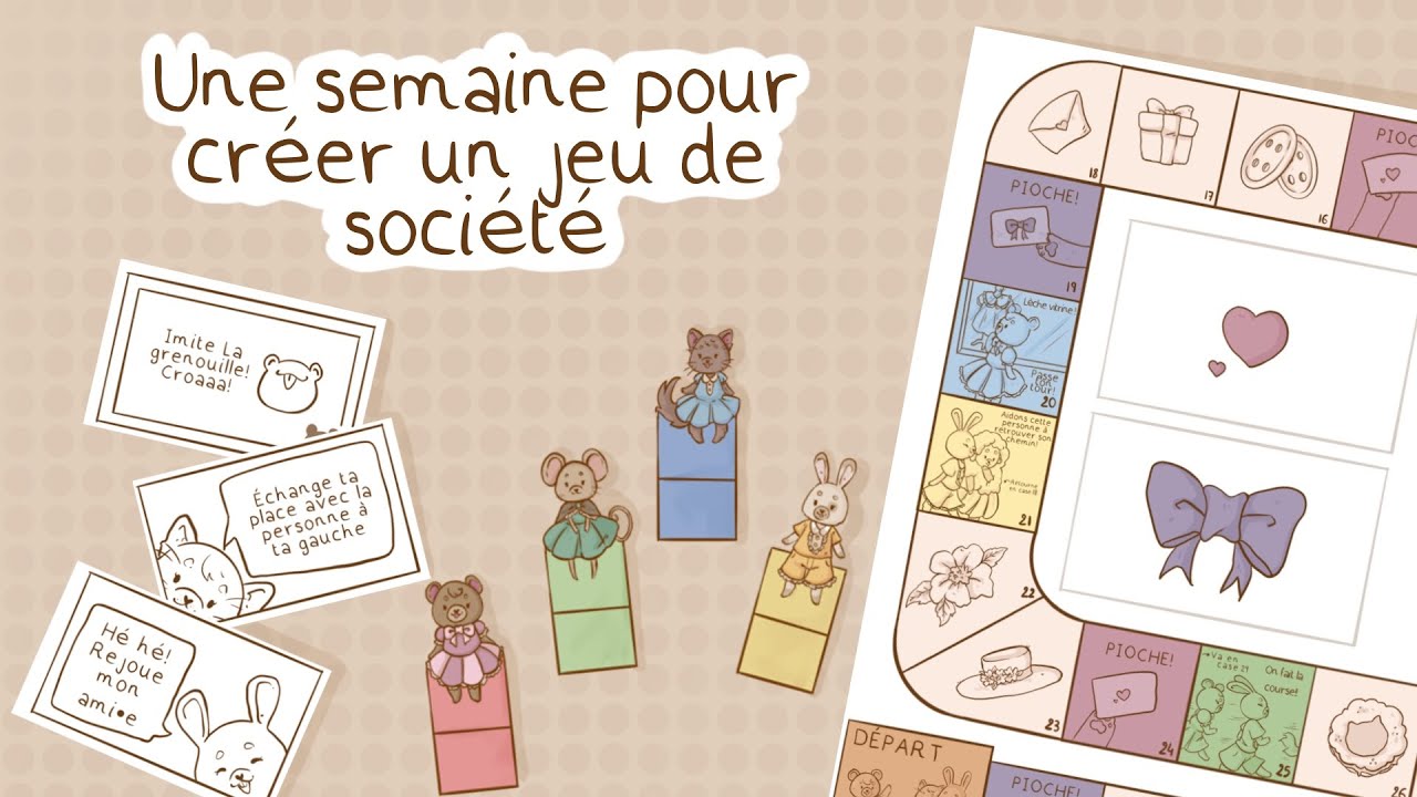 Une semaine pour créer un jeu de société (A week to create a board game ...