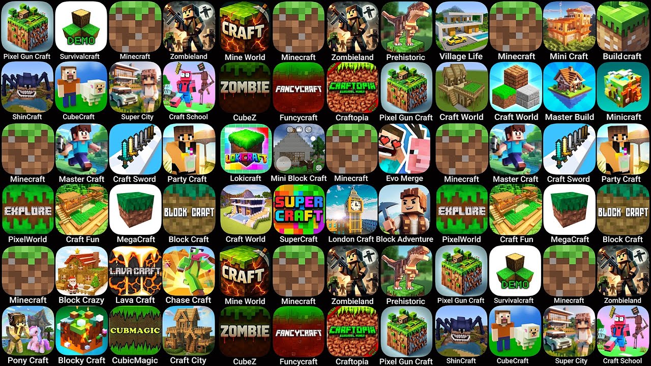 Mini World Craft,Minecraft,Lokicraft,Master Craft Survival,Village Life ...