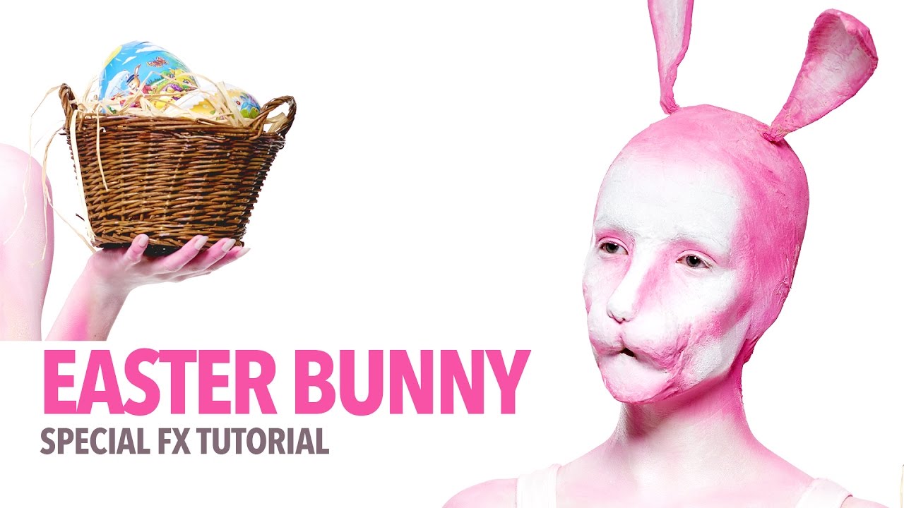 Easter bunny special fx makeup tutorial - YouTube