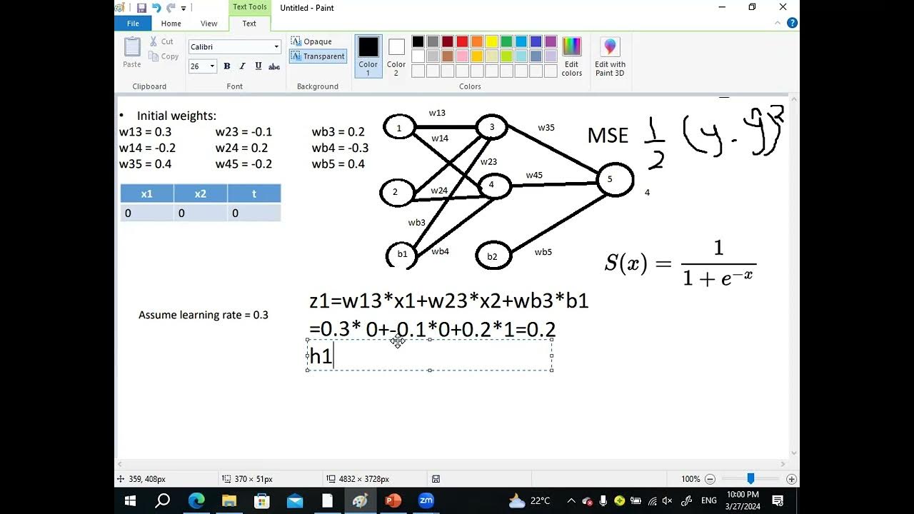شرح Backpropagation part1 - YouTube