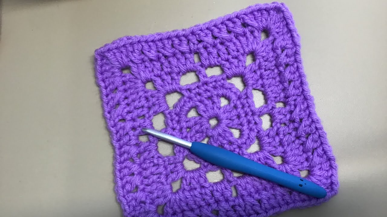 Granny square tutorial#modified granny square - YouTube