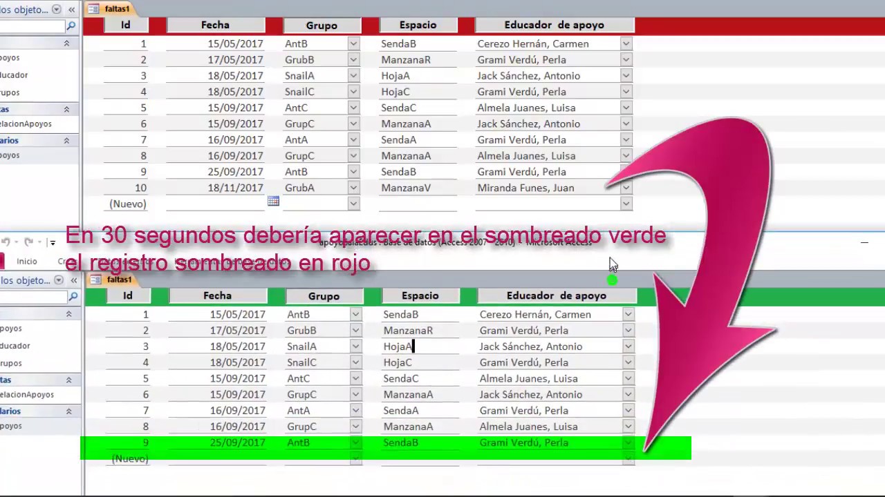 Base de datos dividida y actualizar formularios - YouTube