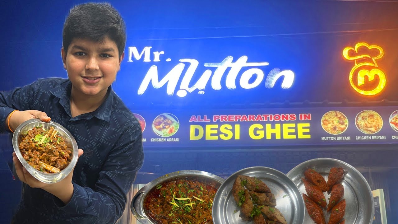 Desi Ghee Wala Shahi Mutton Keema At Mr Mutton Kirti Nagar - YouTube