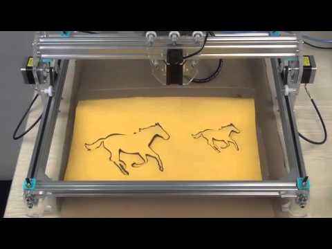 Laser Printer Assembling Kits 1600mW A3 30x40cm - YouTube