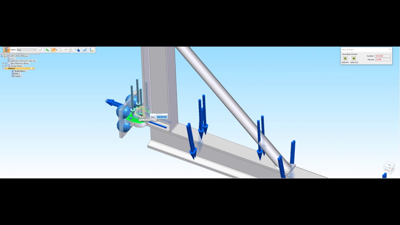 SOLID EDGE 2020 SIMULATION - SEMI CRANE - YouTube