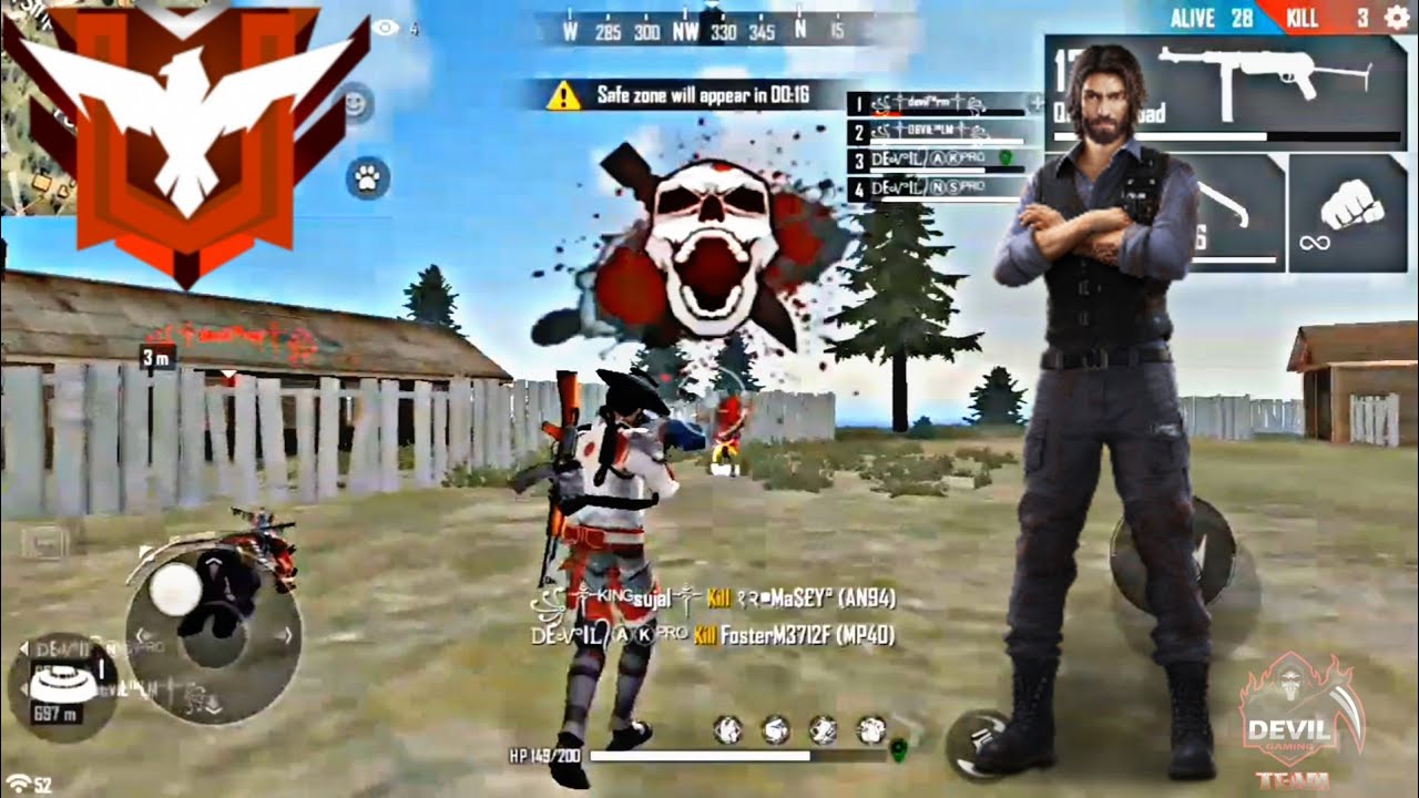 Free_Fire_Ranked | Killing Montage | Team Devil | Playing Devil AK ...