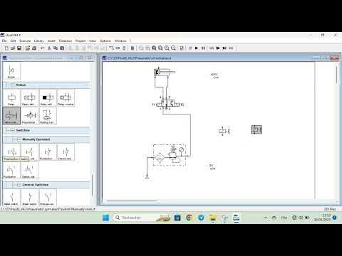 simulation d'un circuit pneumatique electrique - YouTube