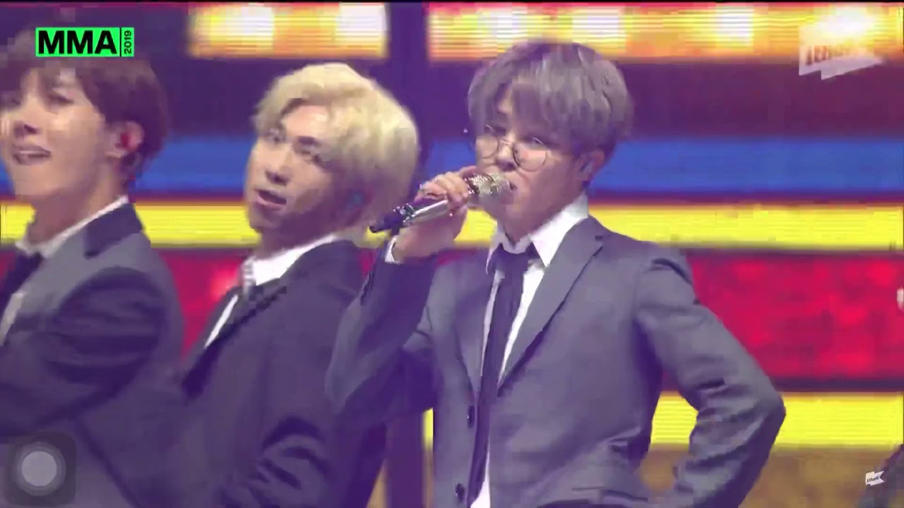 BTS @MMA 2019 Boy with luv Full performance - YouTube