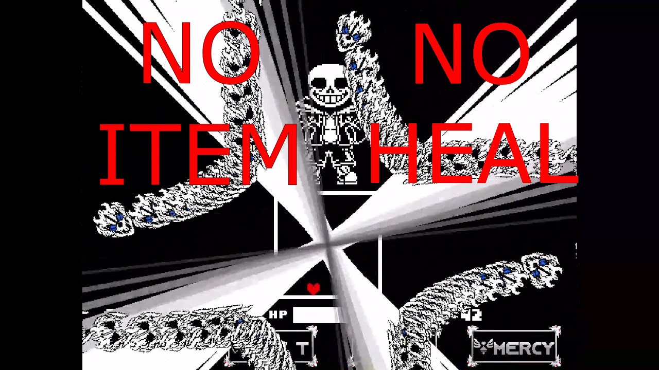 [ ULTIMATALE - Sans Fight ] NO ITEM - NO HEAL {NORMAL ENDING} | PHASE 1 ...