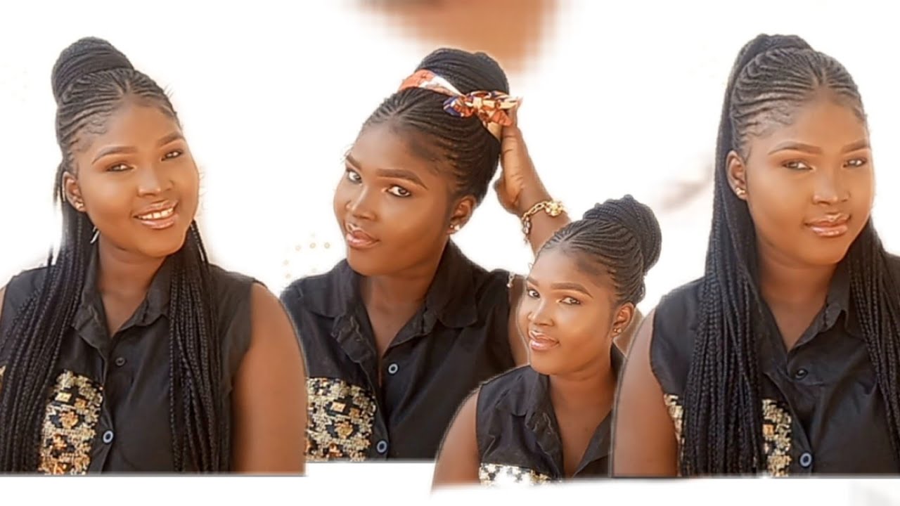 8 Classic Ways To Style Half Cornrows/ Half Braids - YouTube