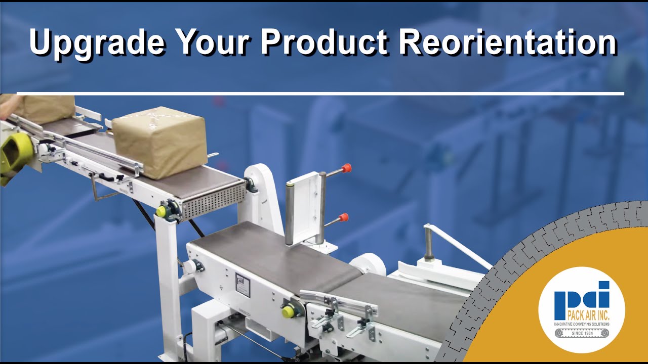 Forward Product Rotation Devices Integrated with Conveyors - YouTube