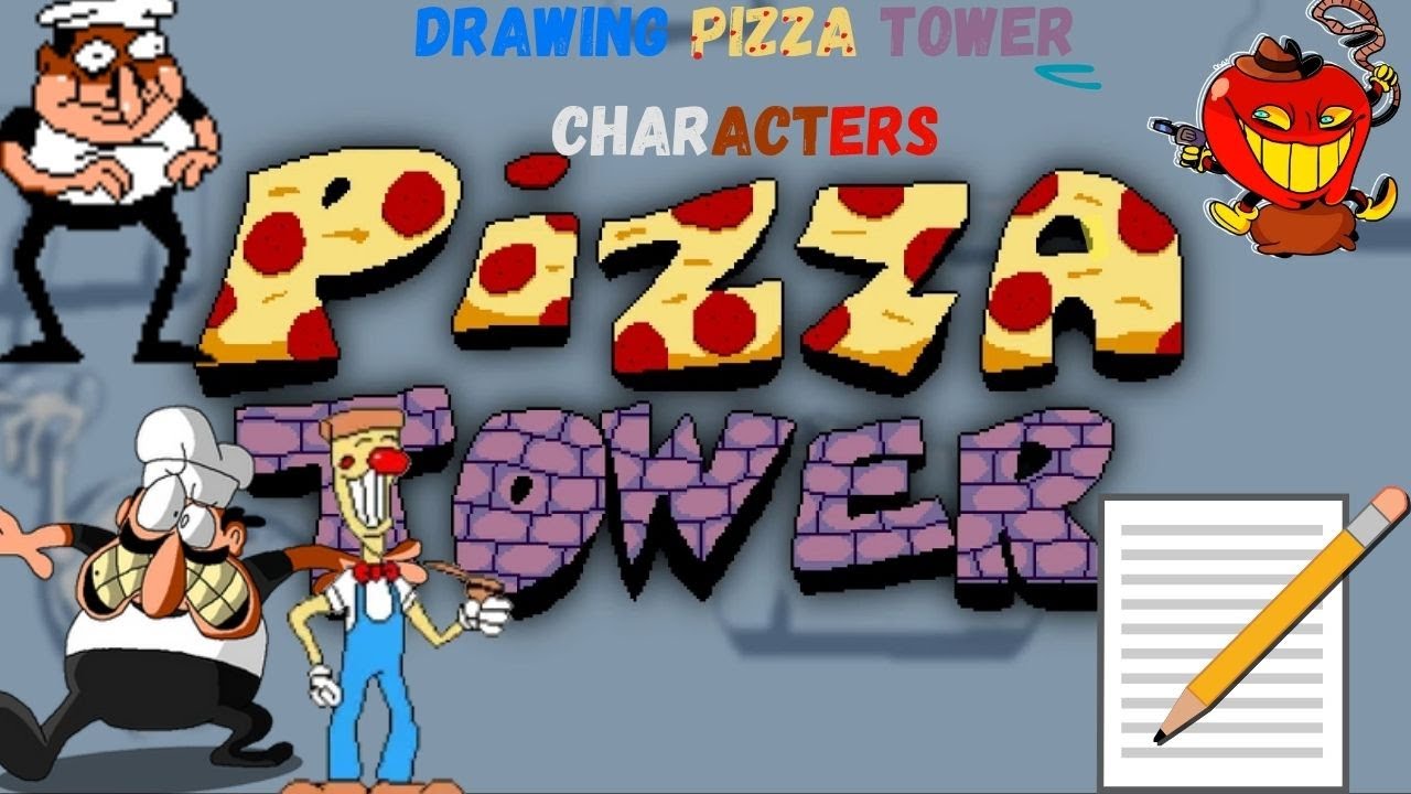 Drawing Pizza Tower Characters Peppino, pepperman, fake peppino, and ...