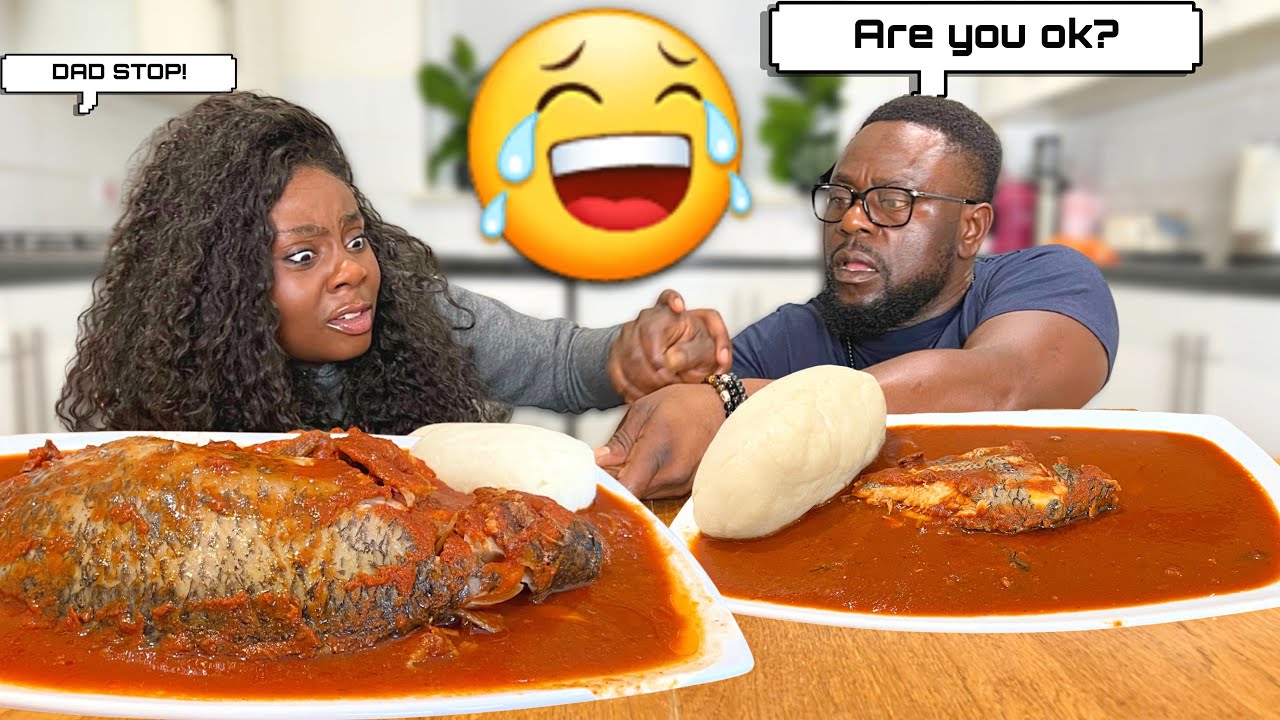 GIVING MY DAD THE SMALLEST TILAPIA FISH PEPPER SOUP AND TAKING THE ...