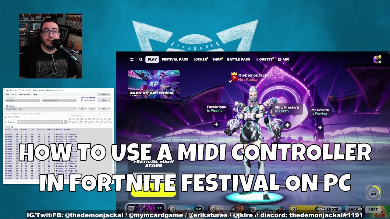 How to Use a MIDI Controller in Fortnite Festival on PC (MidiKey2Key ...