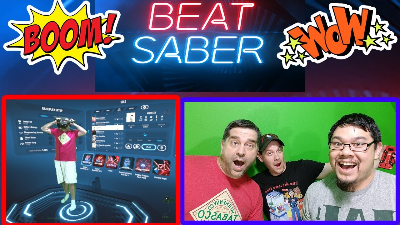 Youtuber Beat Saber Party In Mixed Reality | Dragon Claw Games | The ...