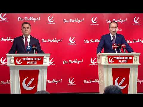 Ali Babacan, Fatih Erbakan’ı Yeniden Refah Partisi Genel Merkezi’nde ziyaret etti
