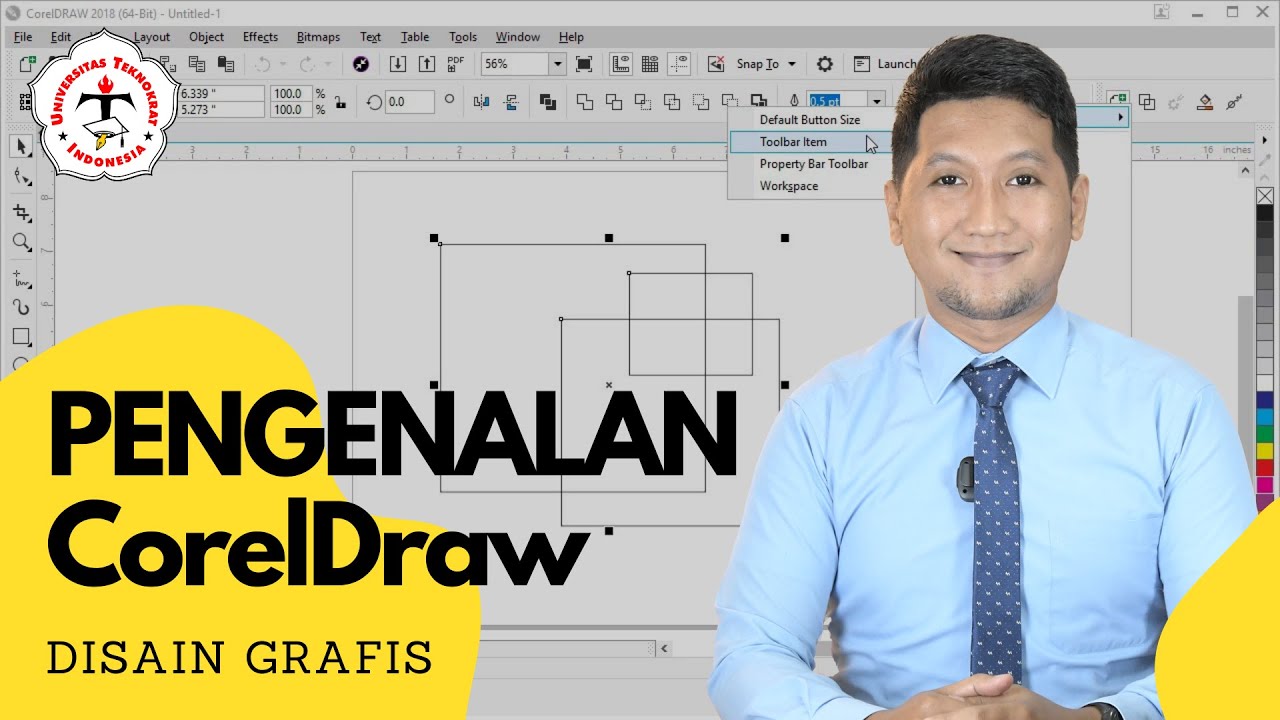 Praktik dan Pengenalan CorelDRAW | Desain Grafis - YouTube