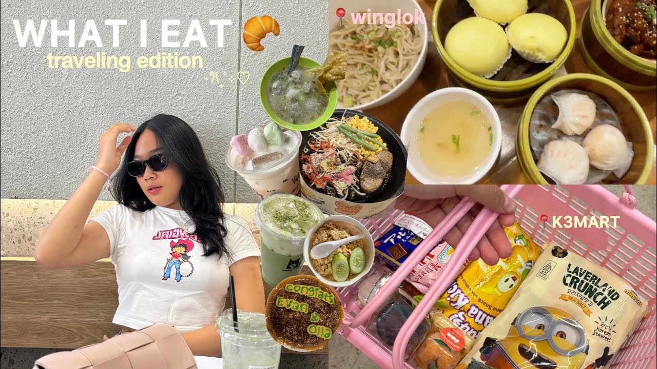 WHAT I EAT🍩 (in a few day’s) | traveling edition 🍡 ️ - YouTube