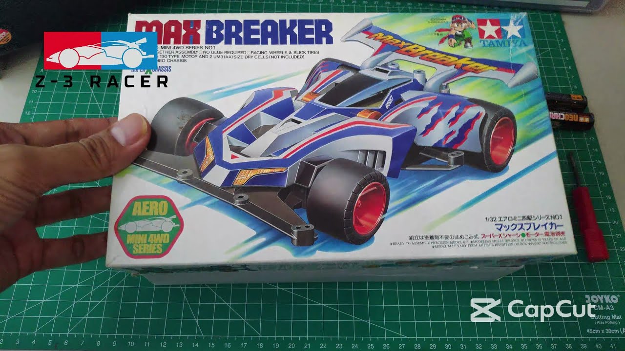 Merakit Tamiya Mini 4WD Max Breaker Super X Chassis - YouTube