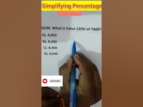 Simplifying Percentage 748 | Mathematics Short - YouTube