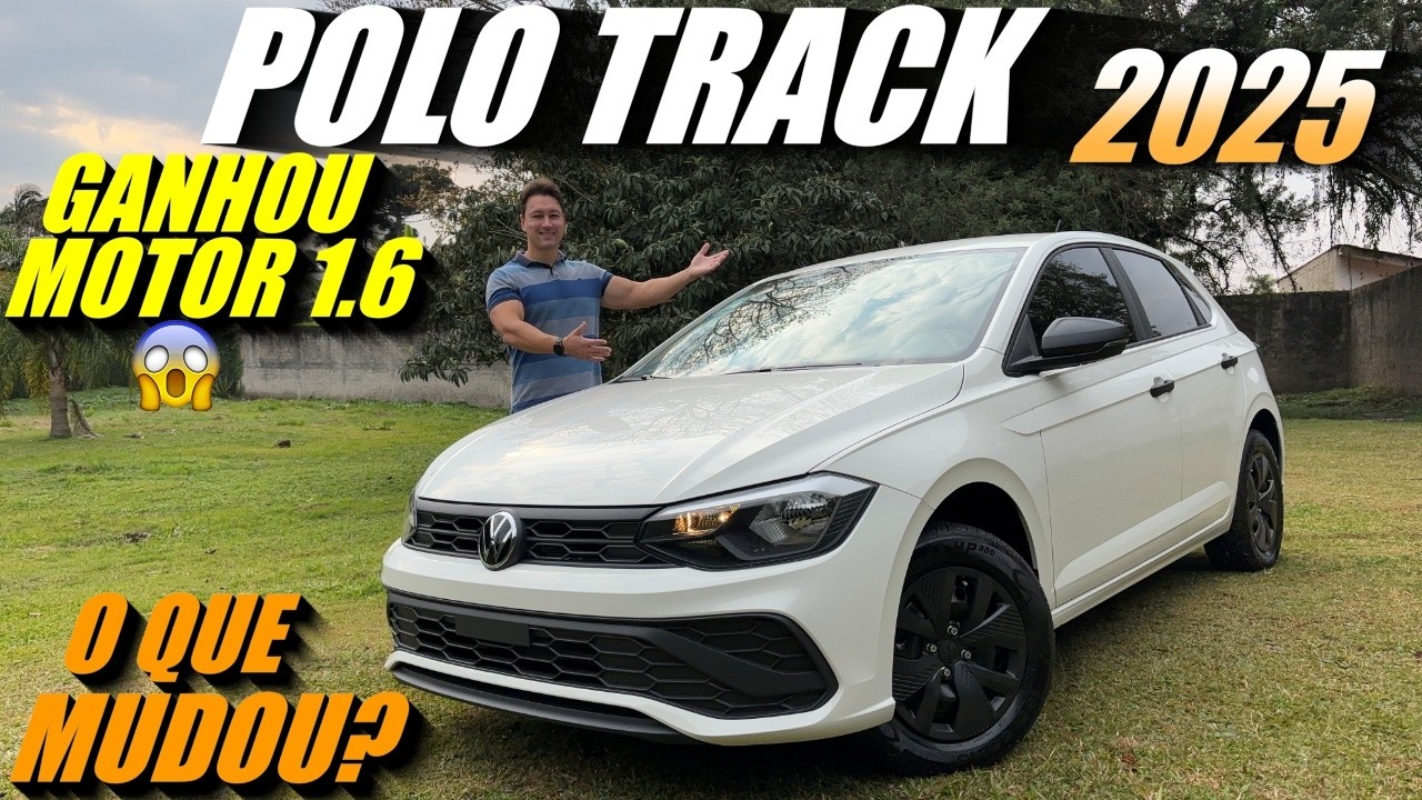 POLO TRACK 2025 Ganhou motor 1.6? O que mudou? - YouTube
