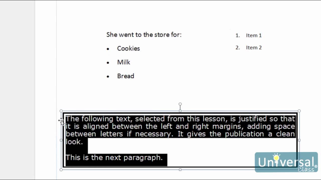 Lesson 10: Formatting Paragraphs within Text Boxes - Microsoft ...